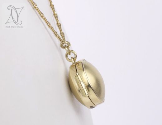 Gold Compass Locket | Rock Water Studio