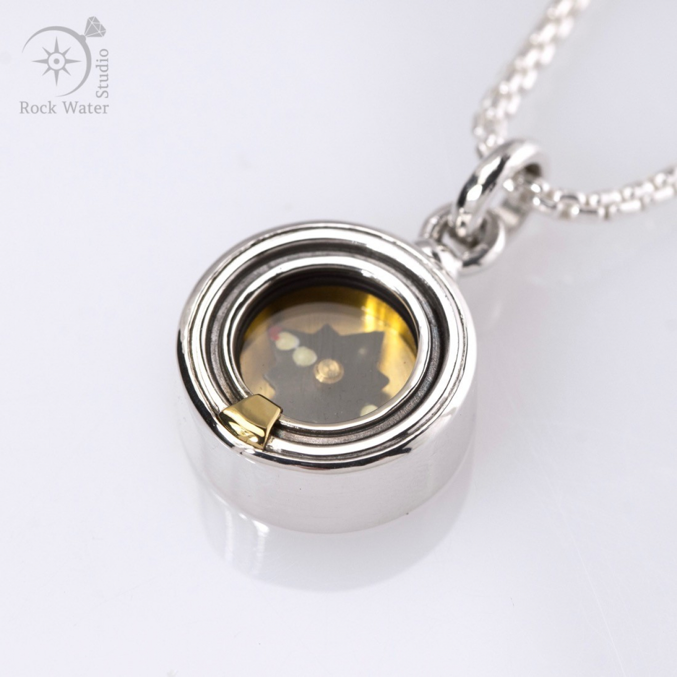 Expedition II Compass Pendant | Silver & Gold Talisman