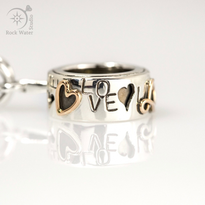 Love Heart Compass Necklace - Rock Water Studio